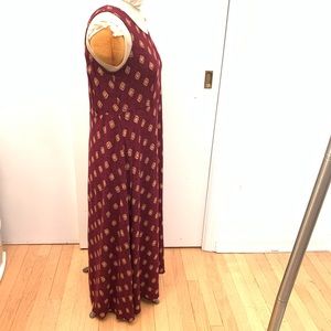 Rabbit Rabbit Rabbit | Dresses | Rabbit Designs Vintage Dress Burgundy ...